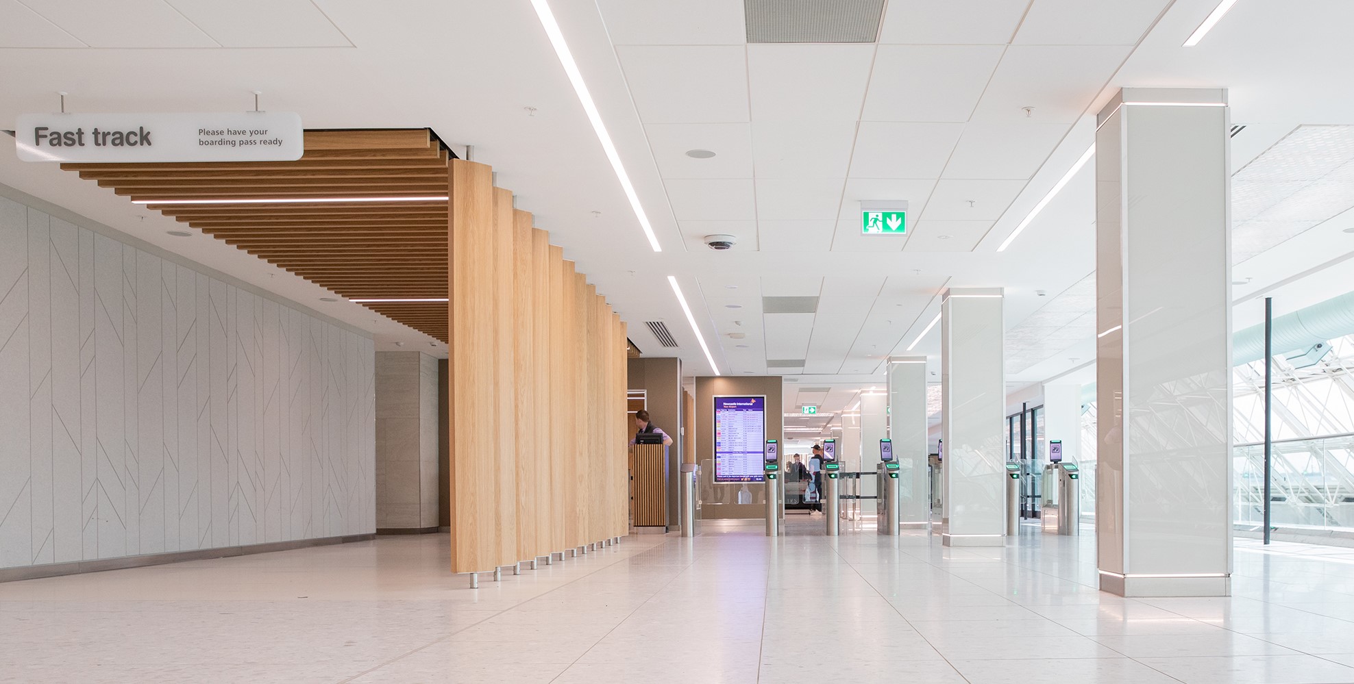 Newcastle airport showcases new security search area - News