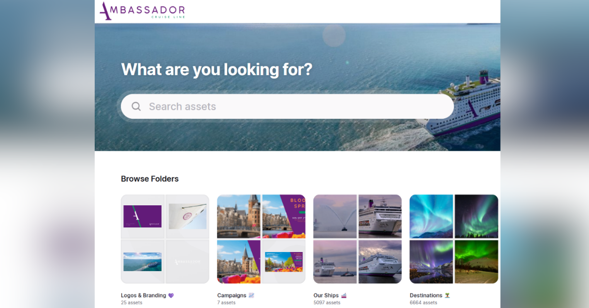Ambassador Cruise Line launches asset portal for trade - All Content