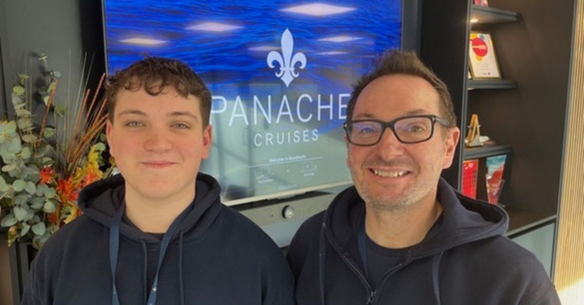 Charlie Cole and James Cole Panache Cruises. Resized - Media - Travel ...