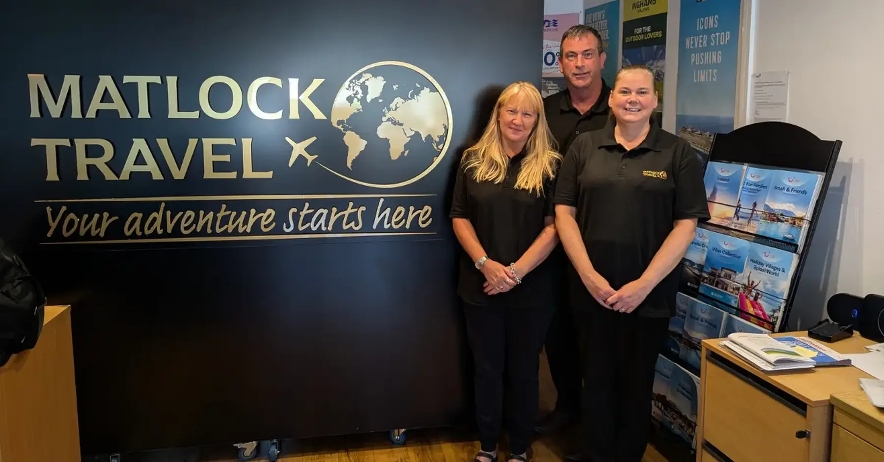 Matlock Travel managing director Alison Bell, with Craig Harrison and ...