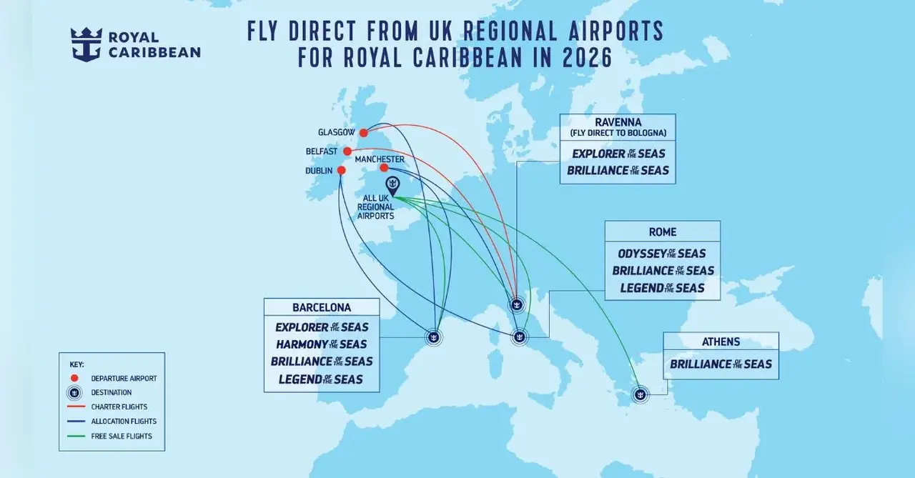 Royal Caribbean brings back exclusive charter flights from Belfast and ...
